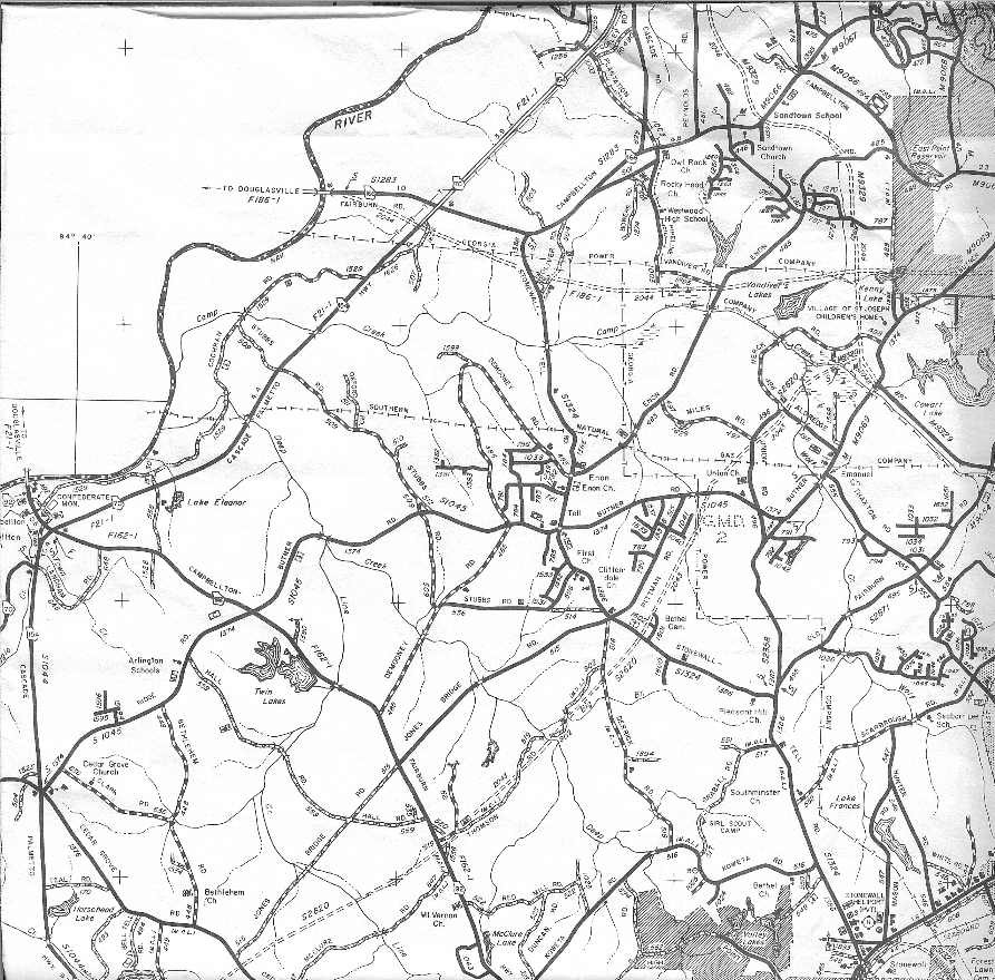 Campbell Co. GaGenWeb - Southwest Atlanta Map